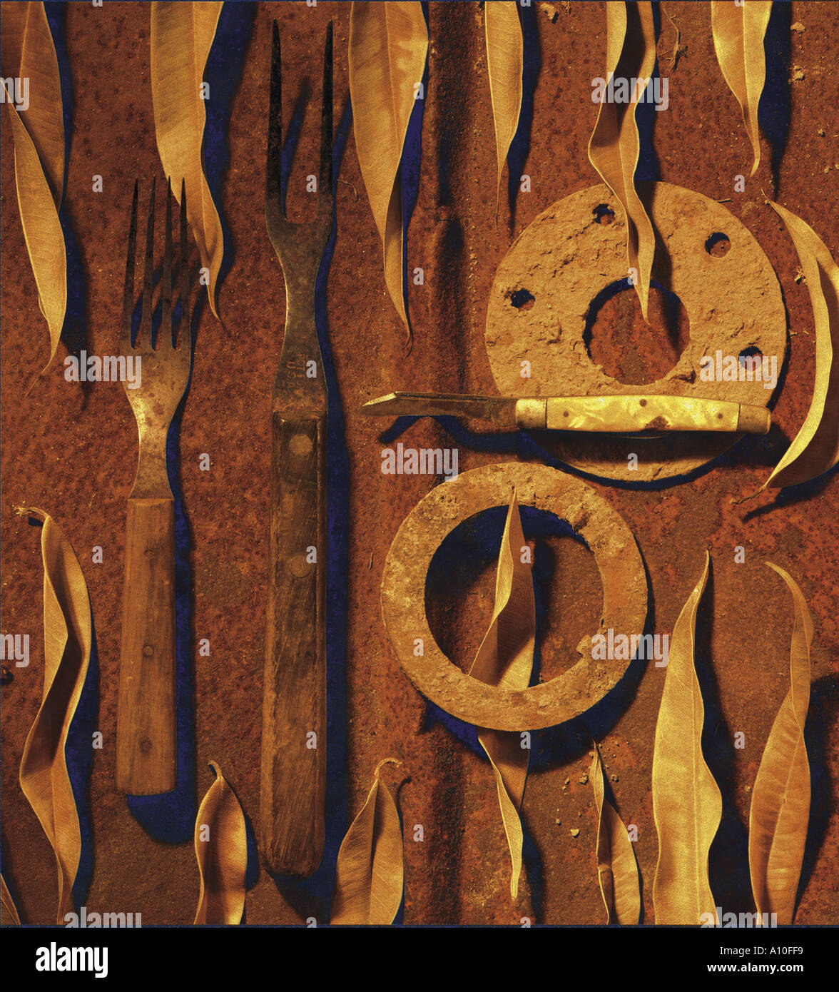 still life of old utensils Stock Photo - Alamy