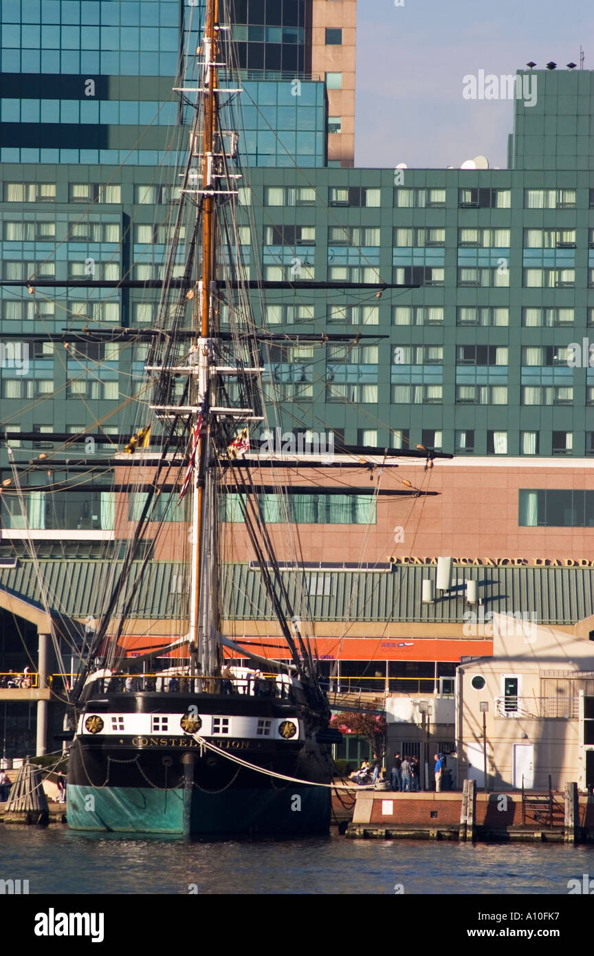 USS Constellation - Historic Civil War Ship Stock Photo - Alamy