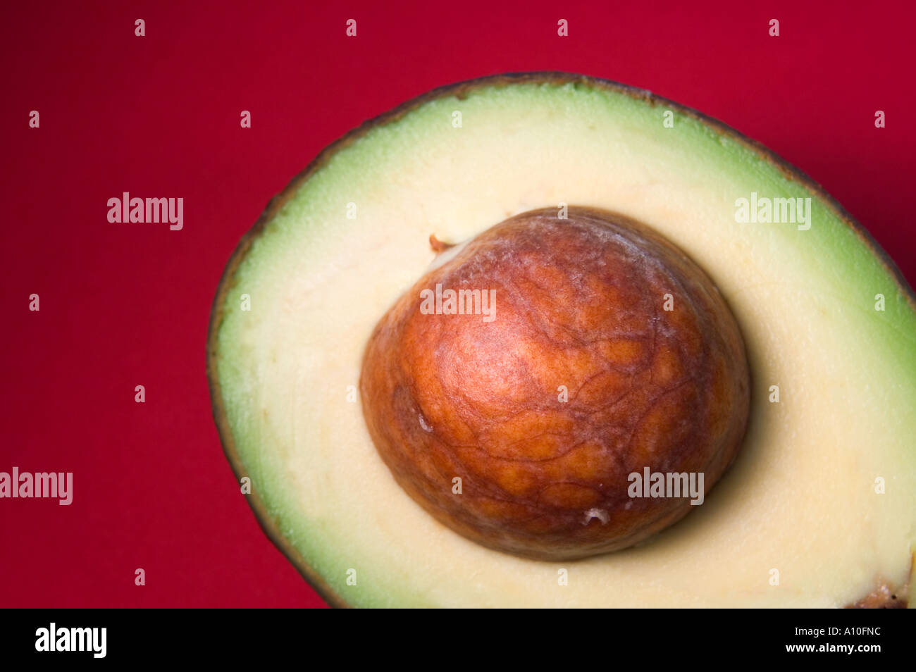 Half of an Avocado Stock Photo - Alamy