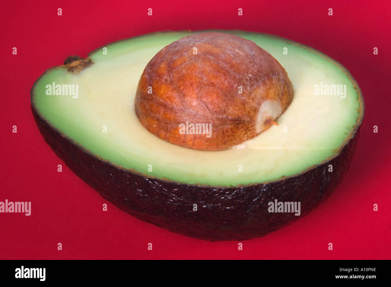 Half of an Avocado Stock Photo - Alamy
