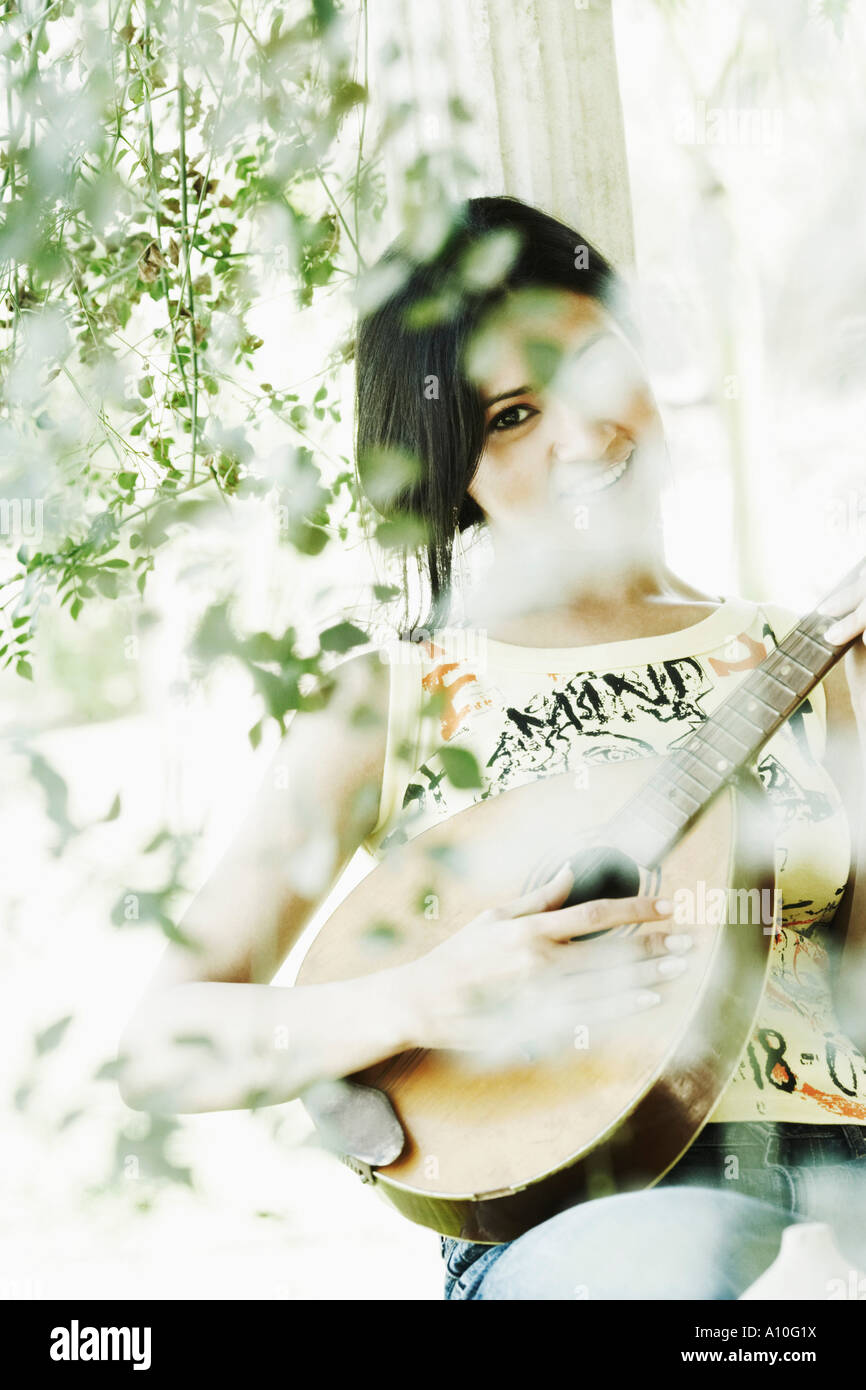 Woman Playing Mandolin High Resolution Stock Photography and Images - Alamy