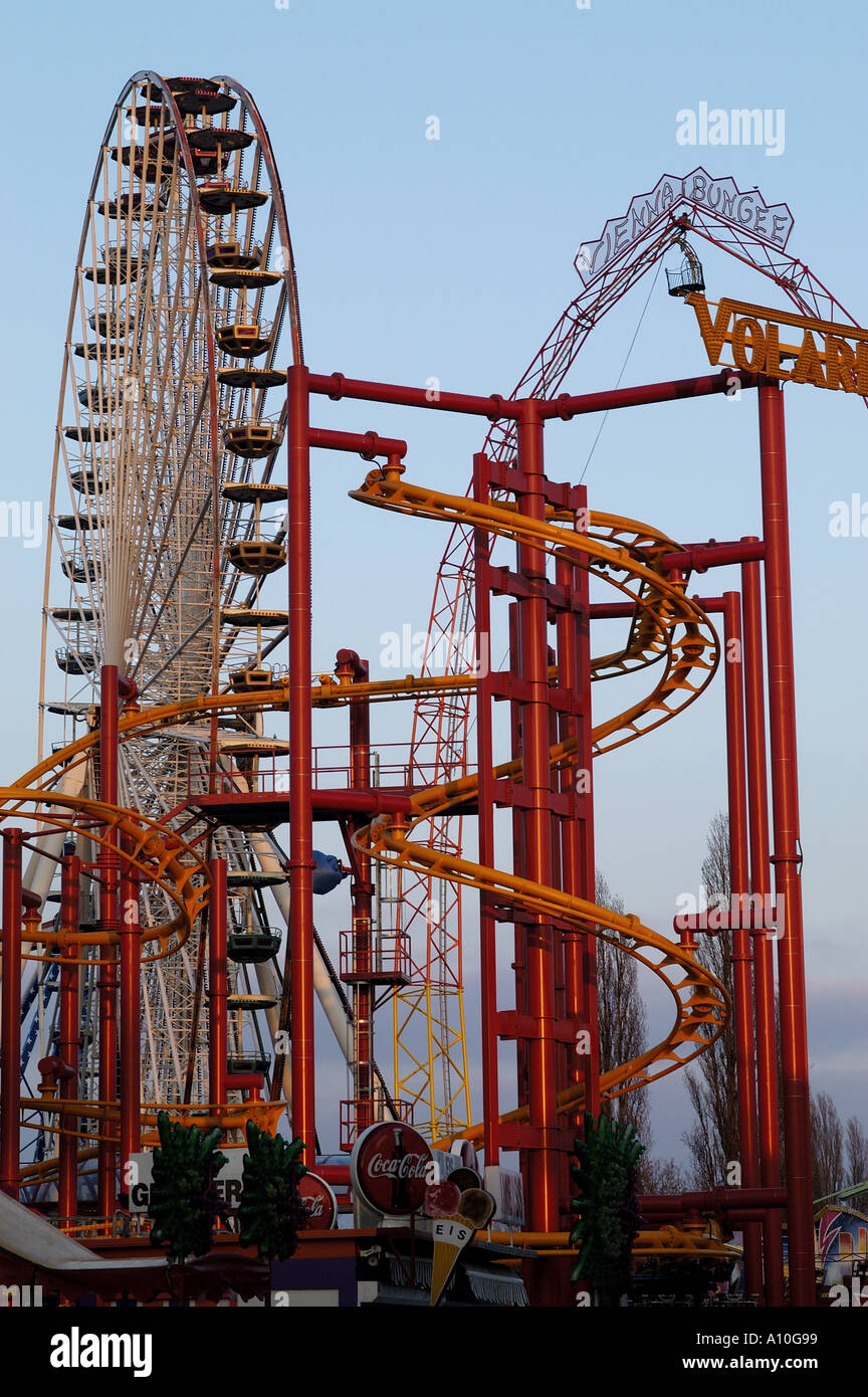 amusement park Prater Vienna, flower Giant Ferry wheel Stock Photo - Alamy