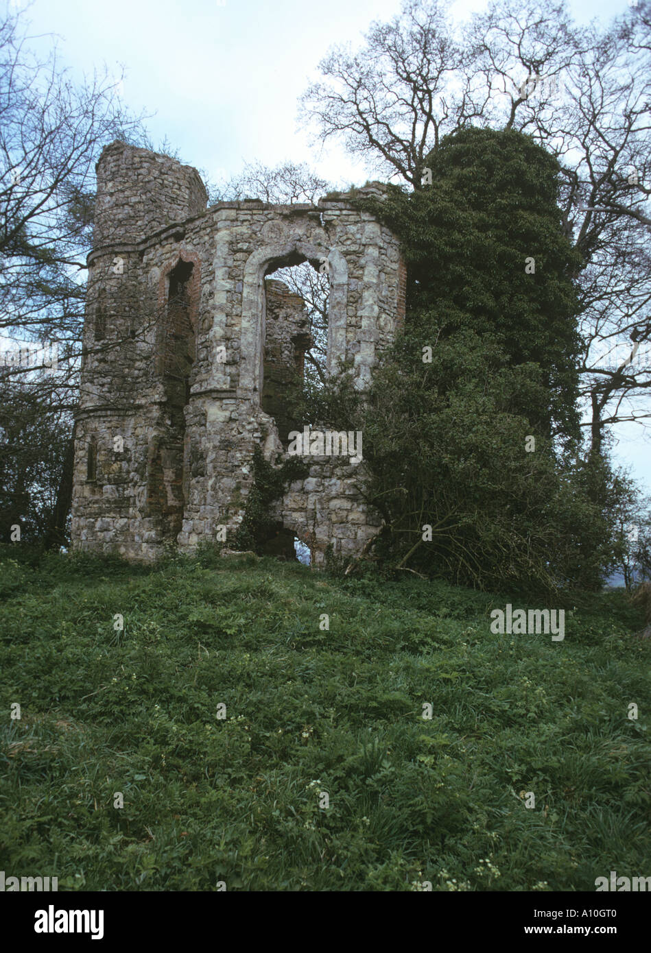 Dinton Castle an 18th century folly in a field near Dinton Hall ...
