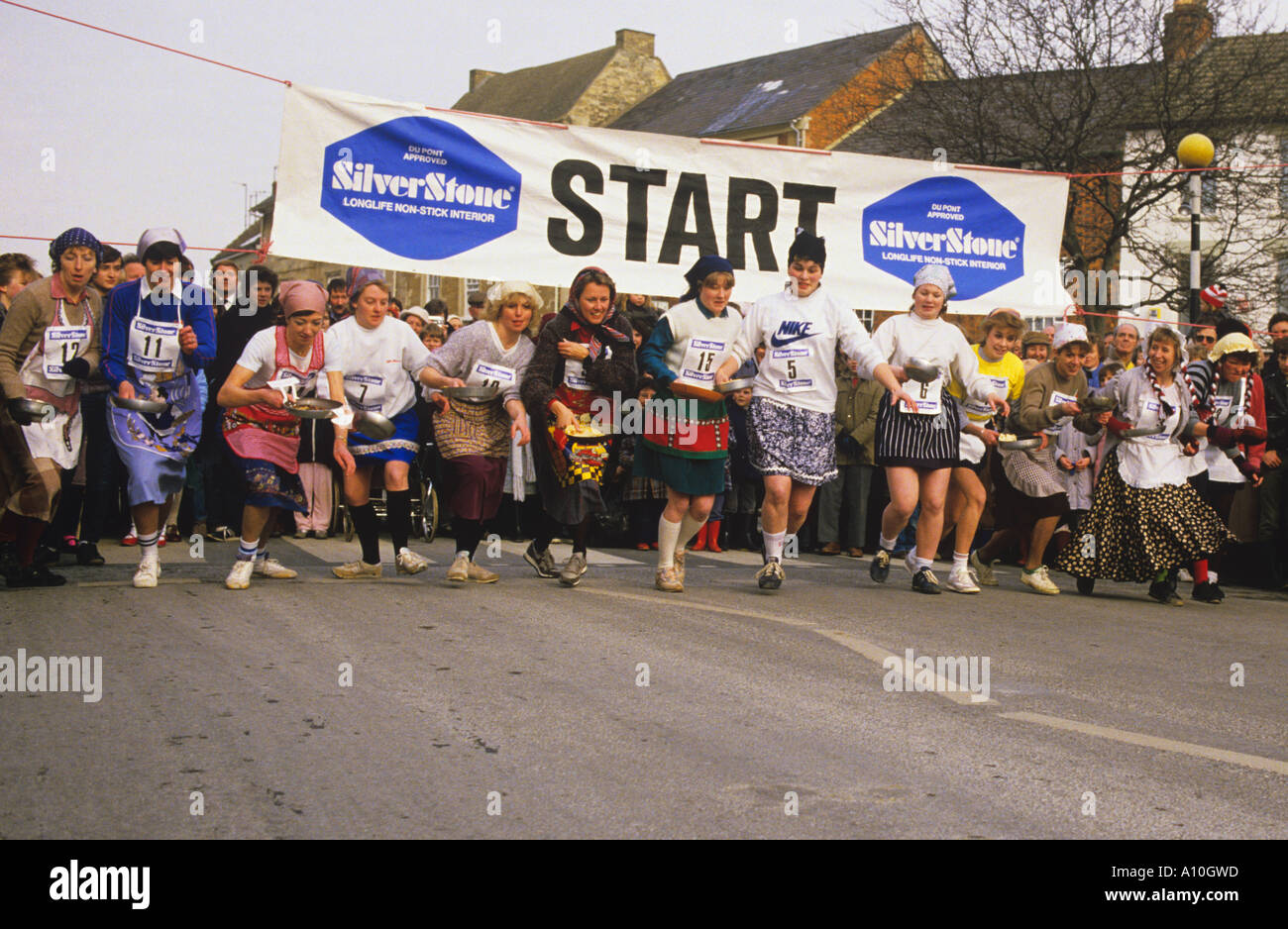 Pancake race england hi-res stock photography and images - Alamy