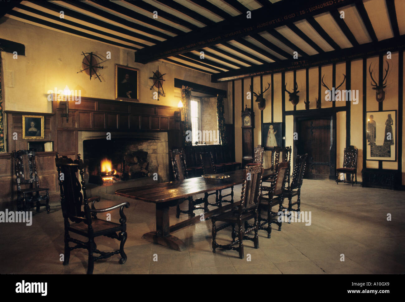 Northamptonshire interior of the hall hi-res stock photography and ...