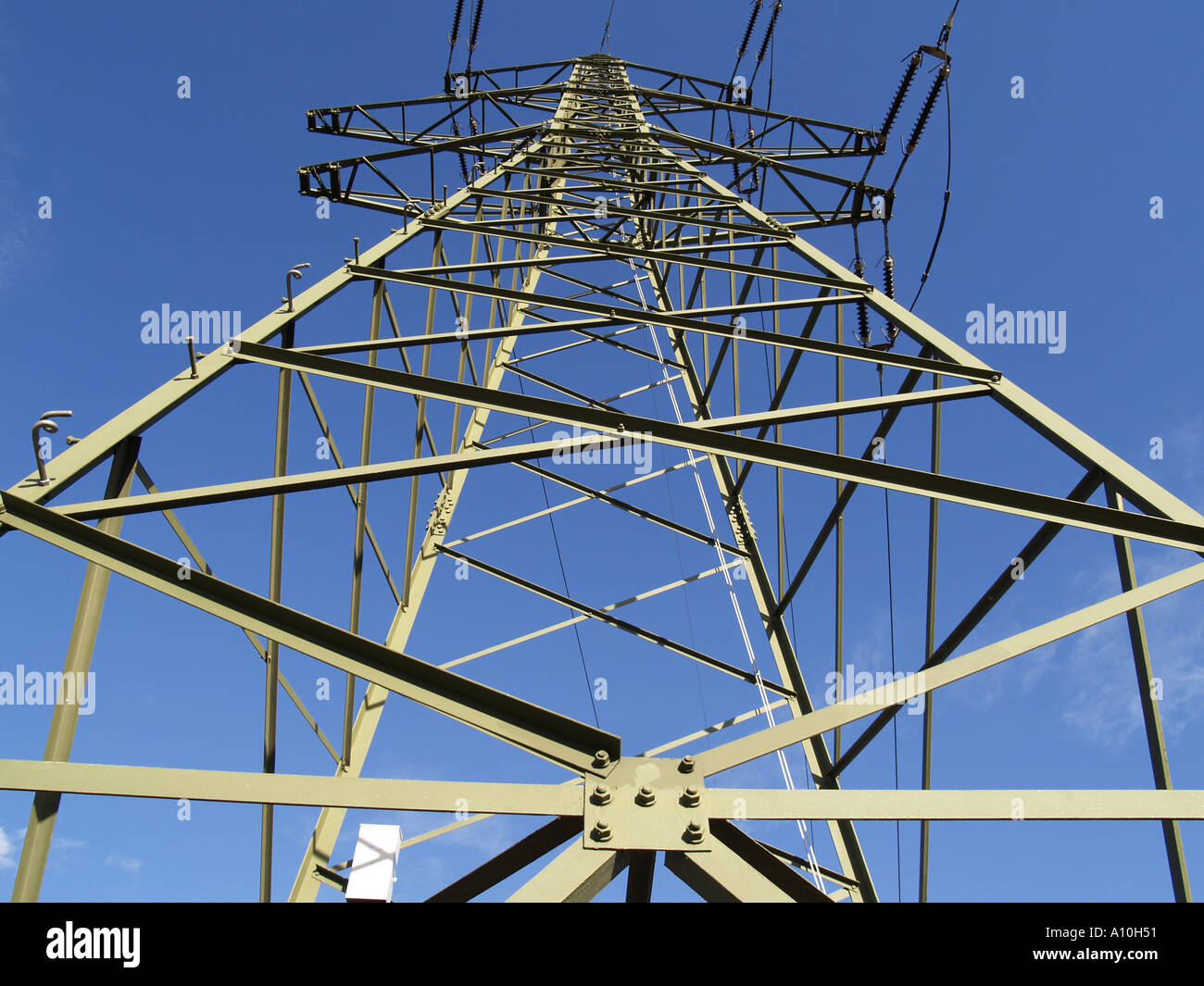 high tension pole Stock Photo - Alamy