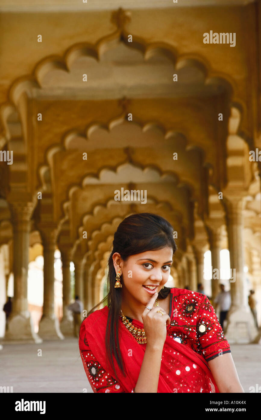 Finger on lips india hi-res stock photography and images - Alamy