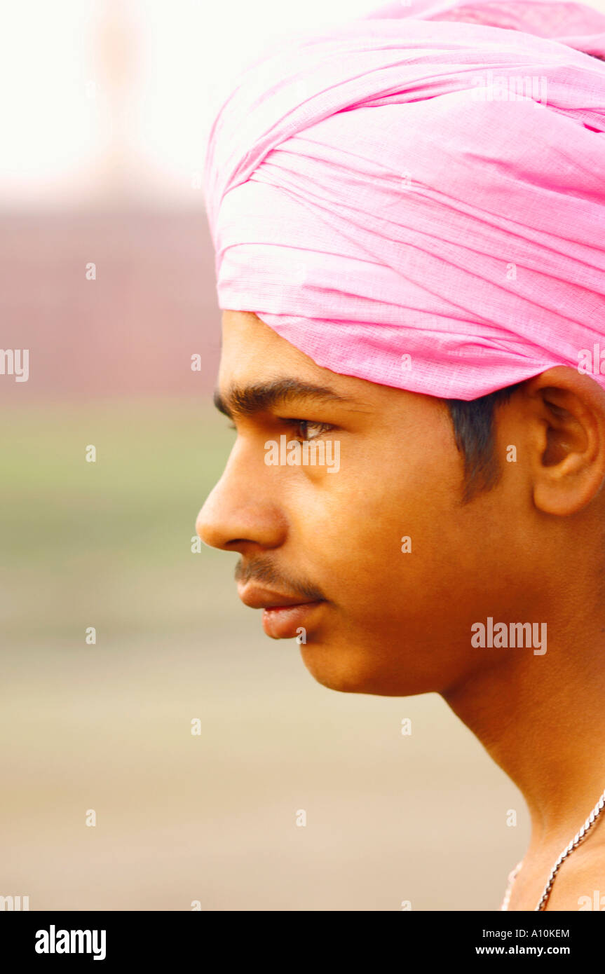 Side profile of a young man Stock Photo - Alamy