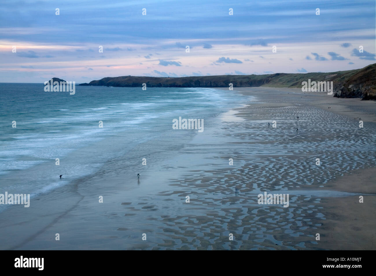 South of perran sands beach at perranporth hi-res stock photography and ...