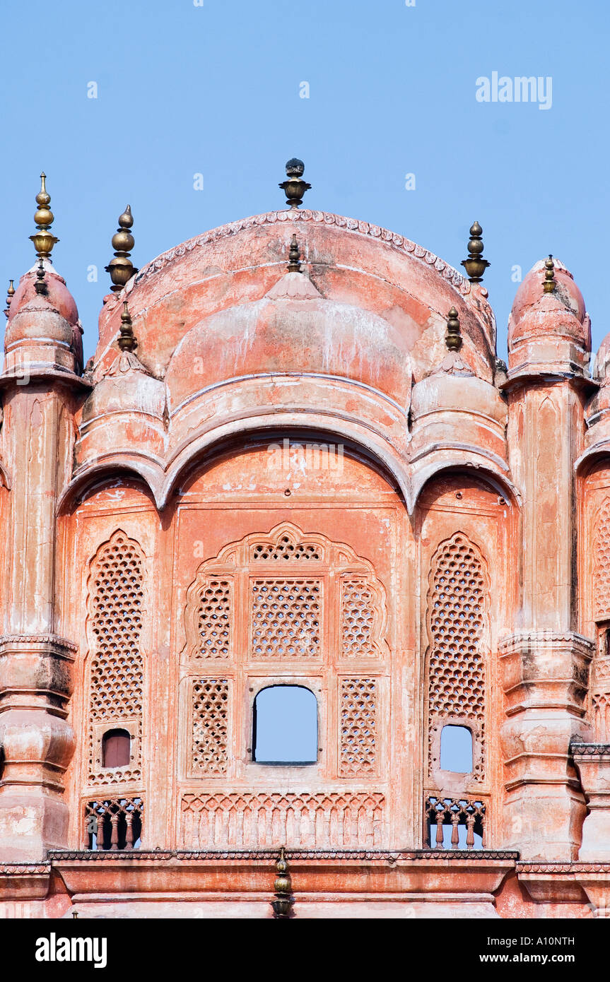 Close-up of a palace, Hawa Mahal, Jaipur, Rajasthan, India Stock Photo ...