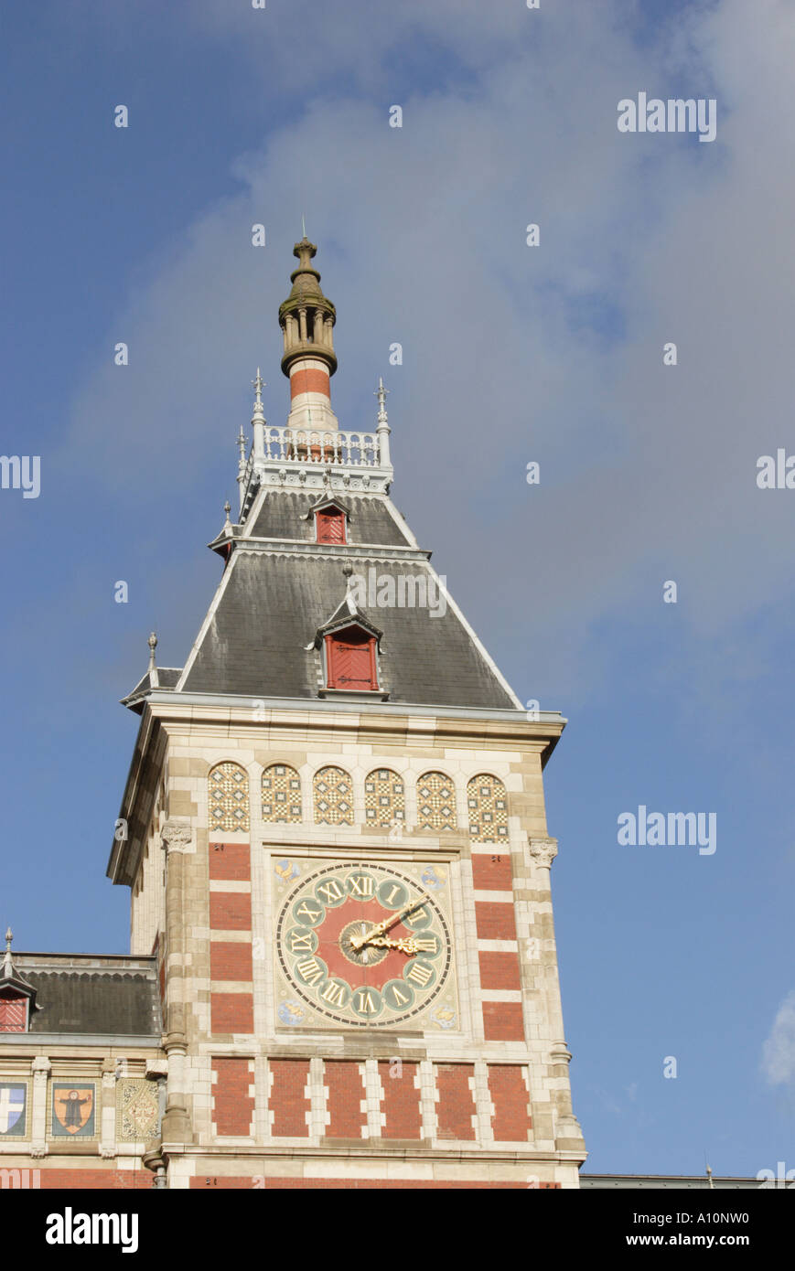 Clock at Centraal Station, Amsterdam Stock Photo - Alamy