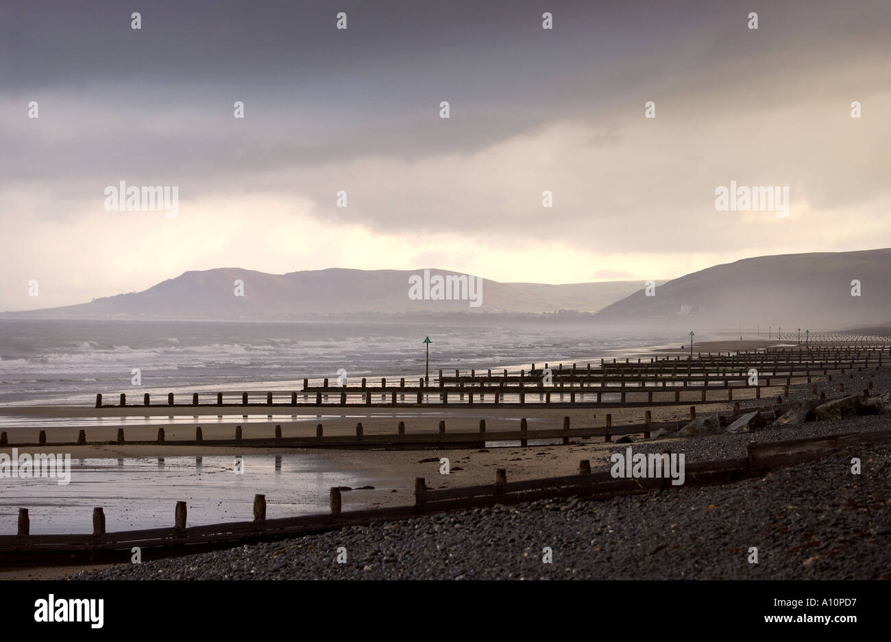 THE TOWN OF BORTH IN WEST WALES UK Stock Photo - Alamy