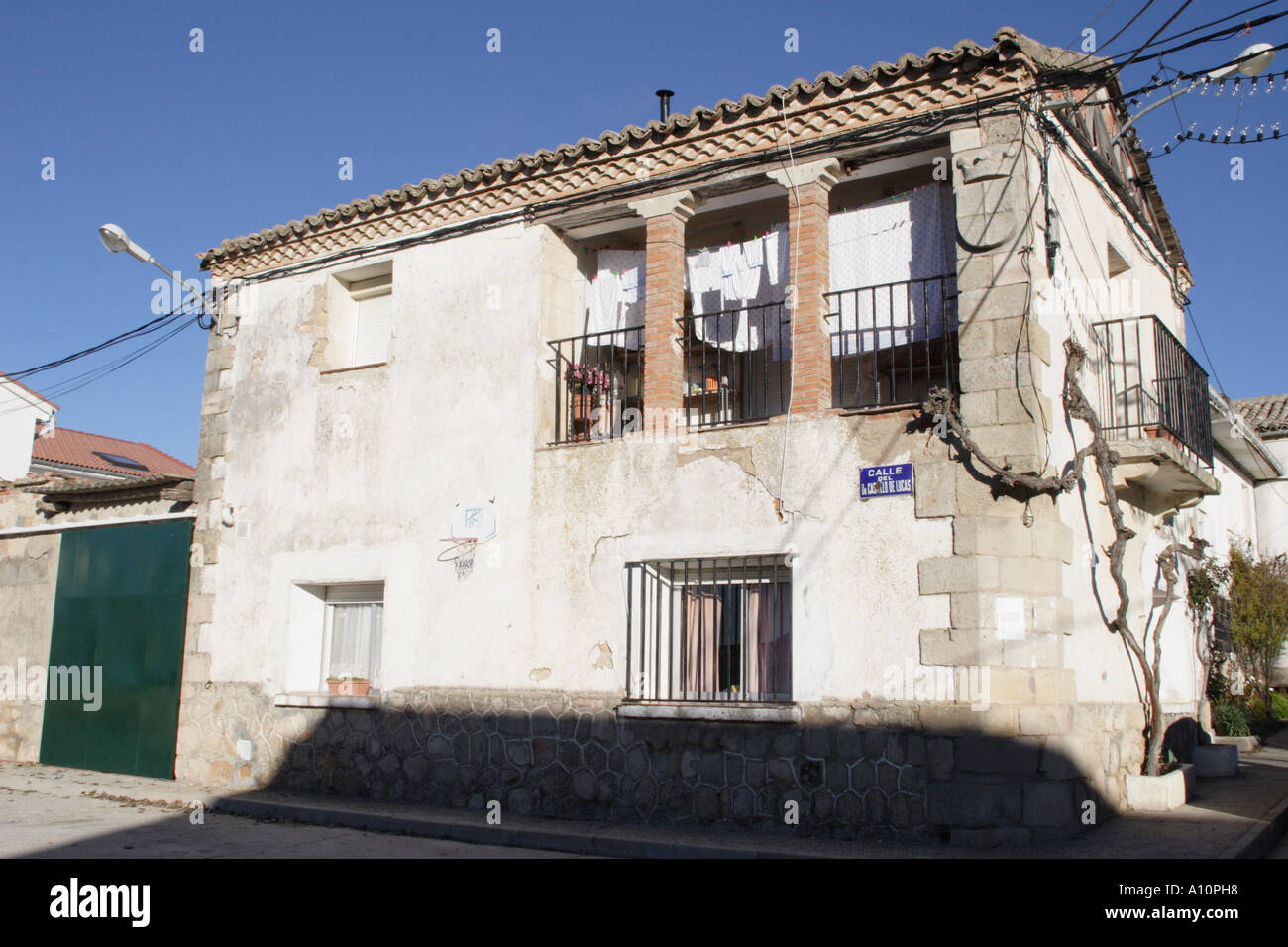 Typical House in Central Spain Stock Photo - Alamy