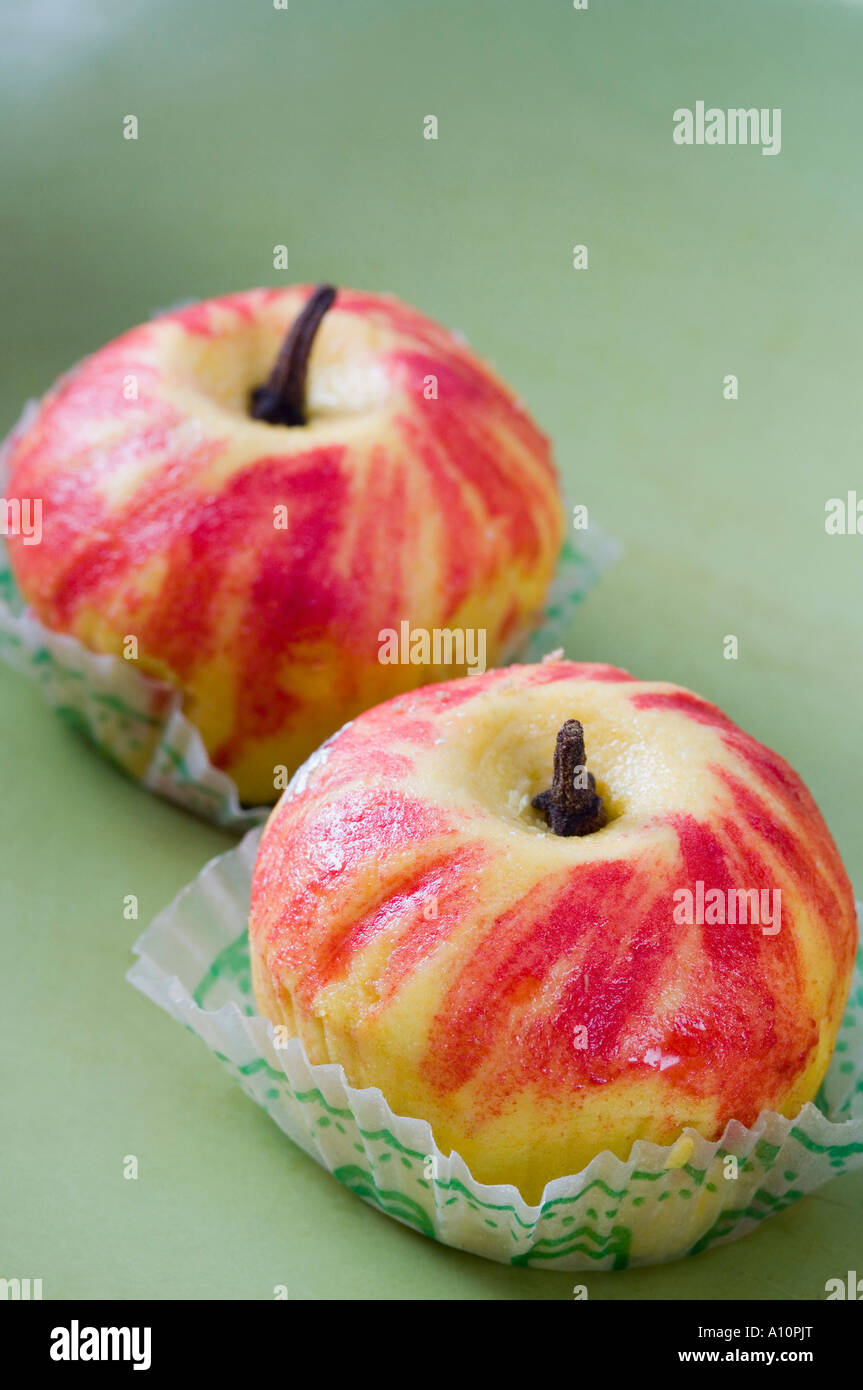Close-up of apple shaped Burfi Stock Photo - Alamy