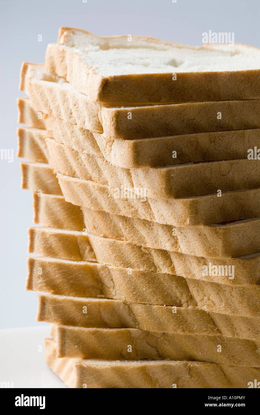 Close-up of a stack of bread Stock Photo - Alamy