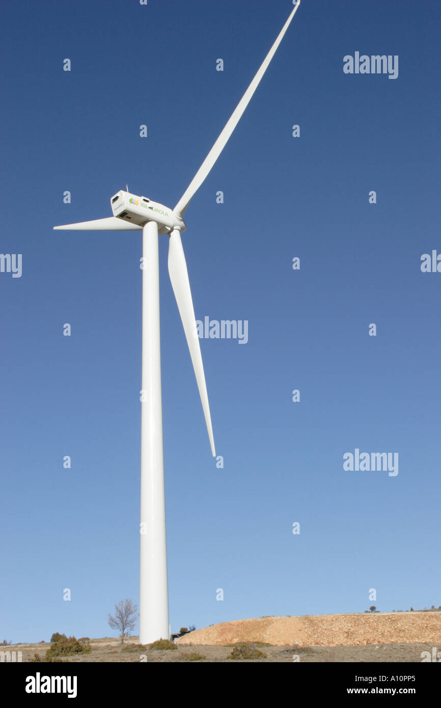Wind Turbine, Central Spain Stock Photo - Alamy