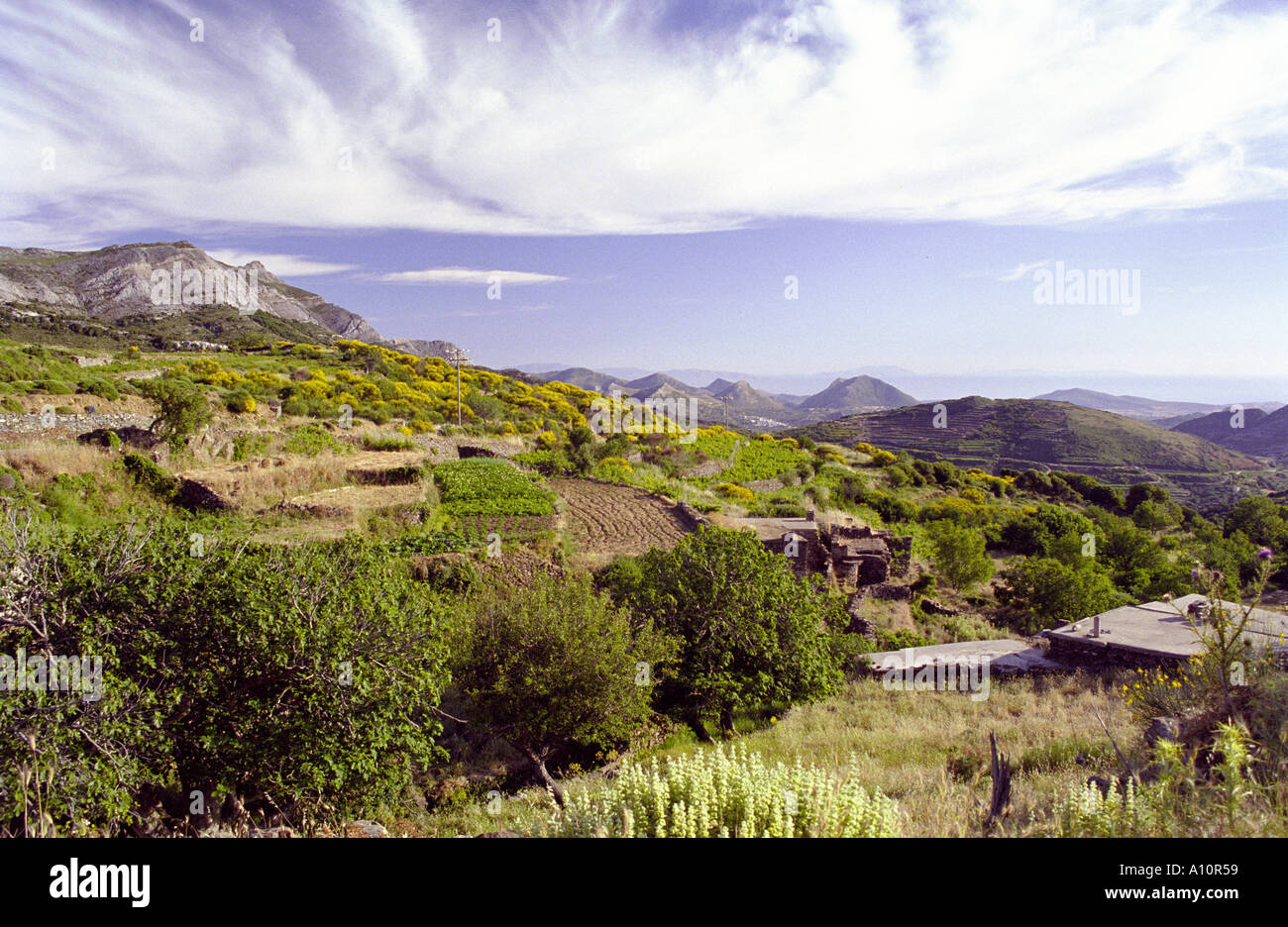 Landscape at Naxos Stock Photo - Alamy
