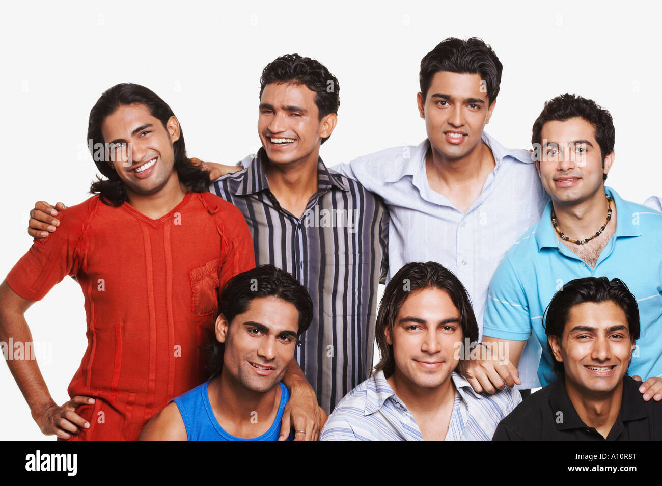 Group of young men smiling Stock Photo - Alamy