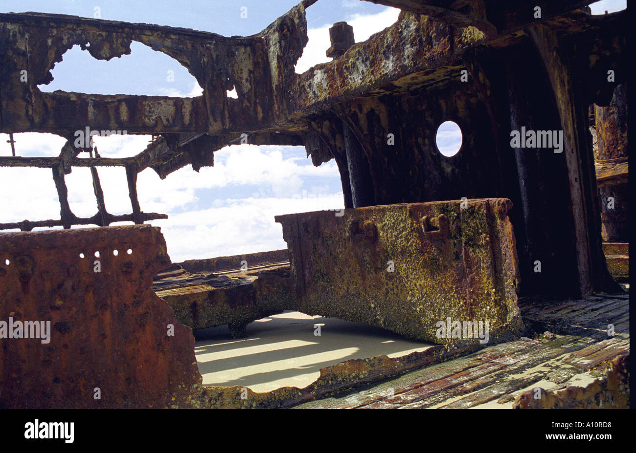 Shipwreck of the Maheno, Fraser Island Stock Photo - Alamy