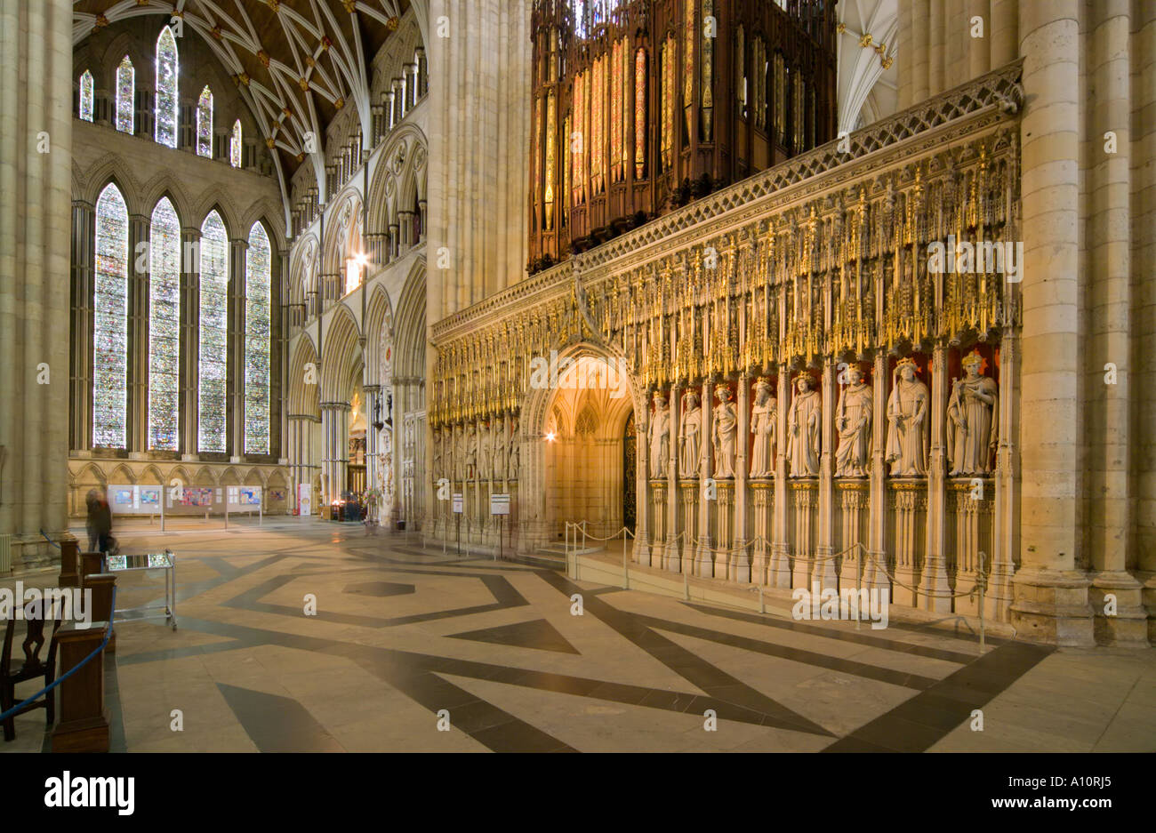 York Minster Cathedral The pulpitum which divides the Choir from the ...