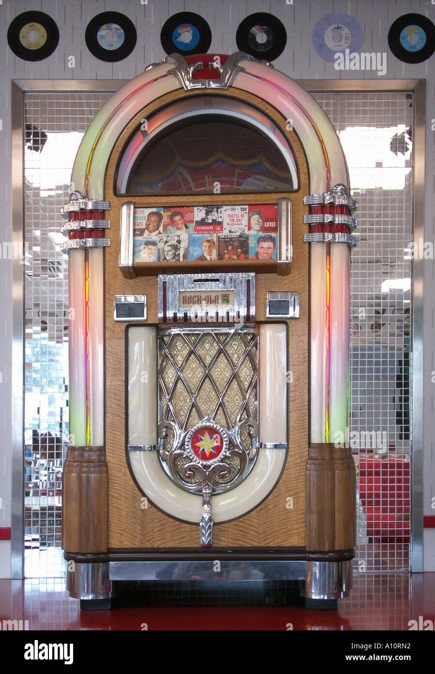 Rock Ola jukebox Stock Photo - Alamy