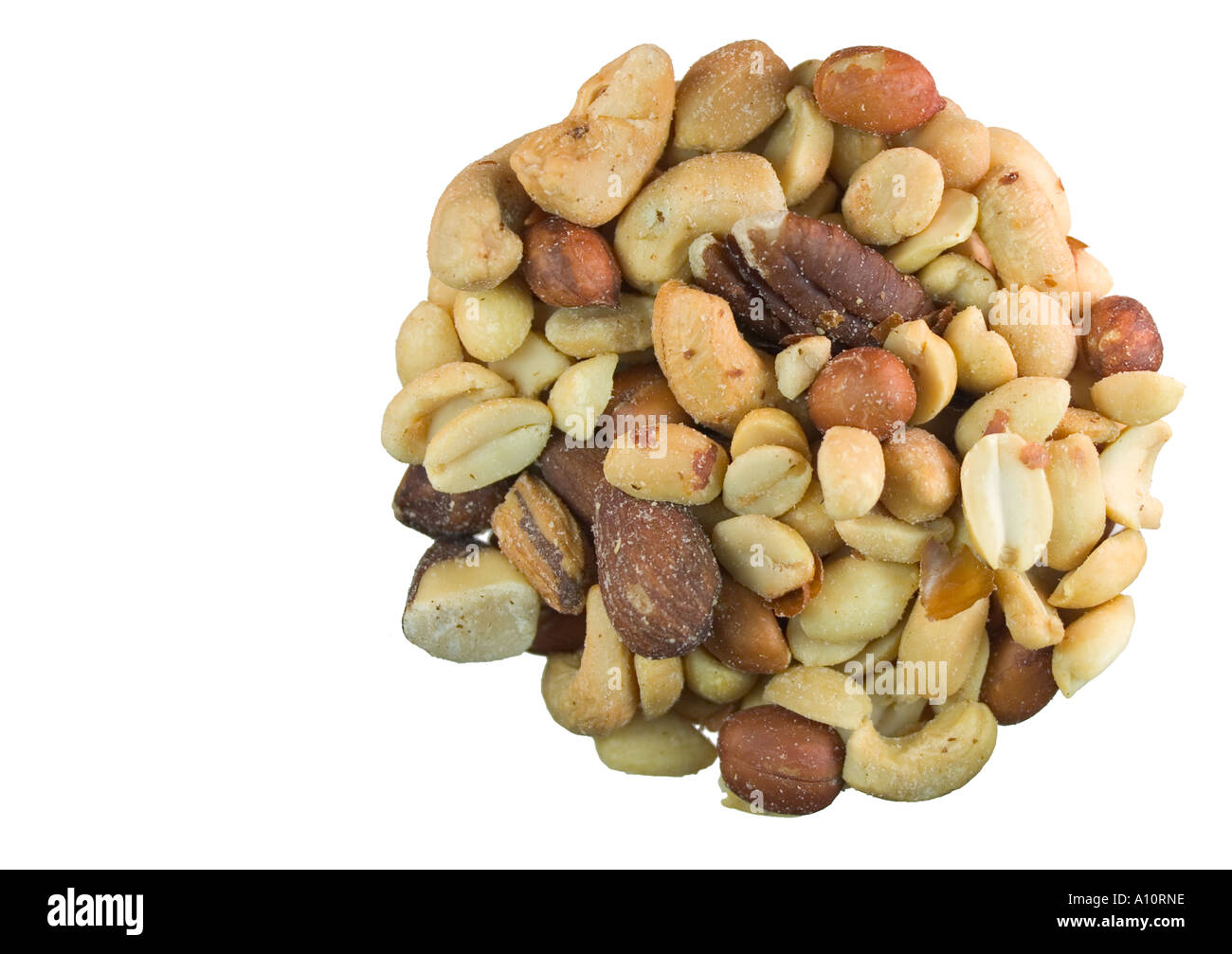 Mixed nuts on white background Stock Photo - Alamy