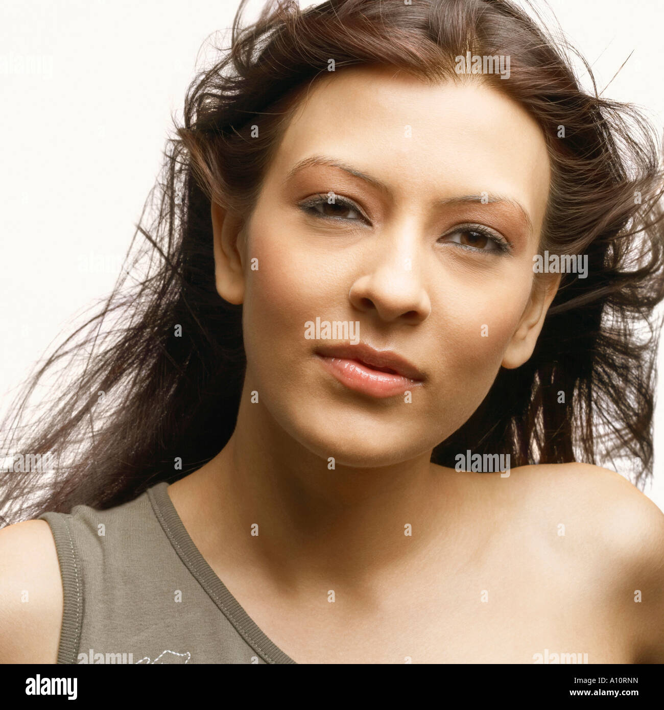 Portrait of a young woman Stock Photo - Alamy