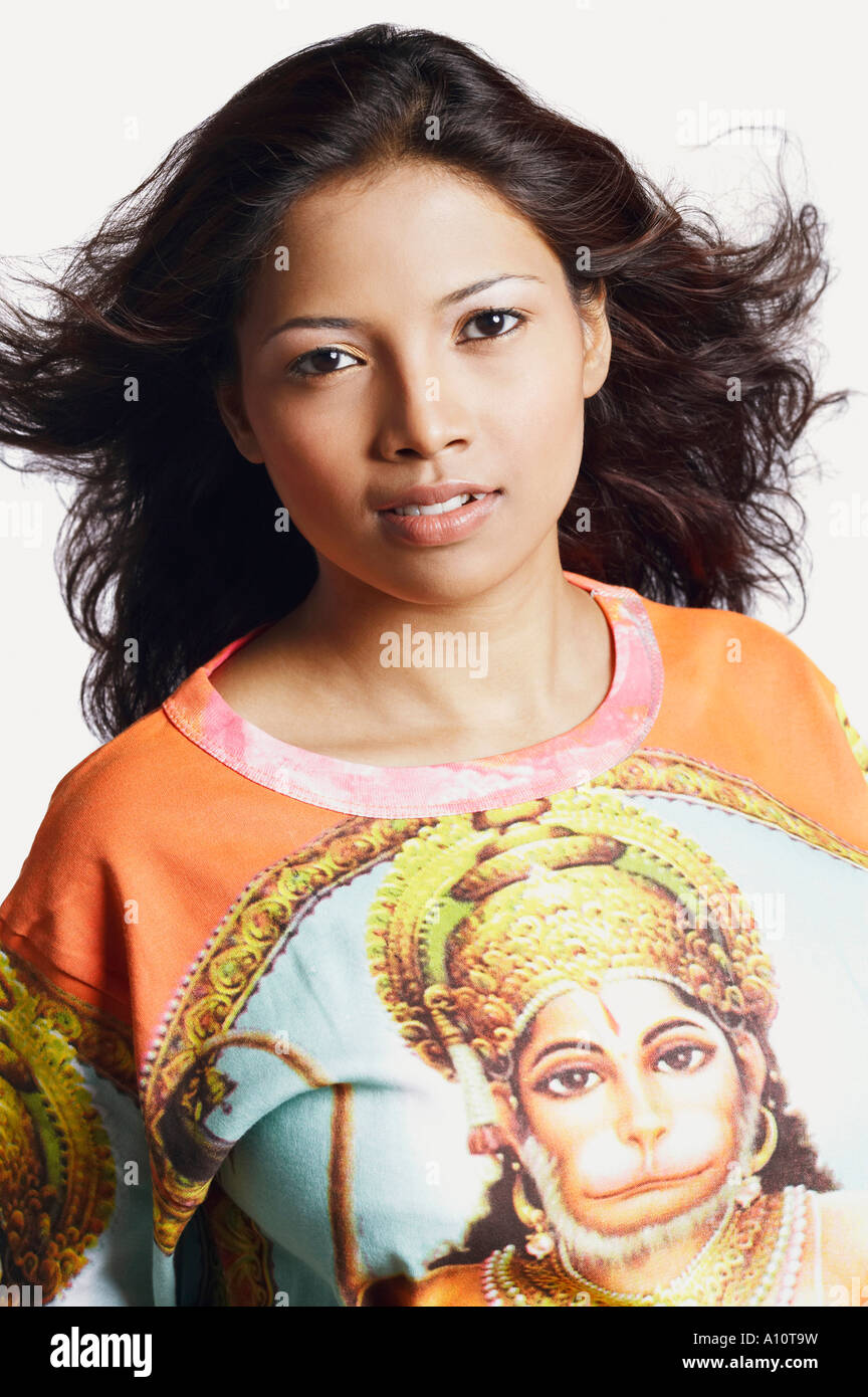 Portrait of a young woman Stock Photo - Alamy
