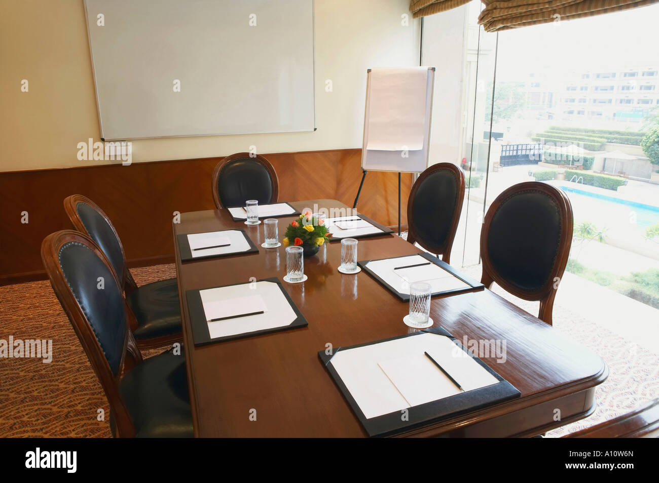 Interiors of an empty conference room Stock Photo - Alamy