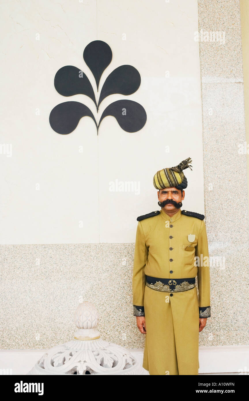 Indian man security guard portrait hi-res stock photography and images ...