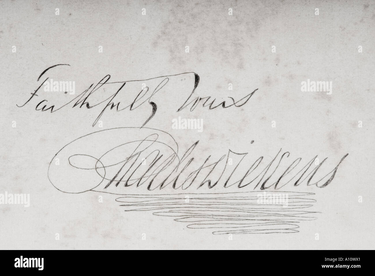 Charles Dickens Signature