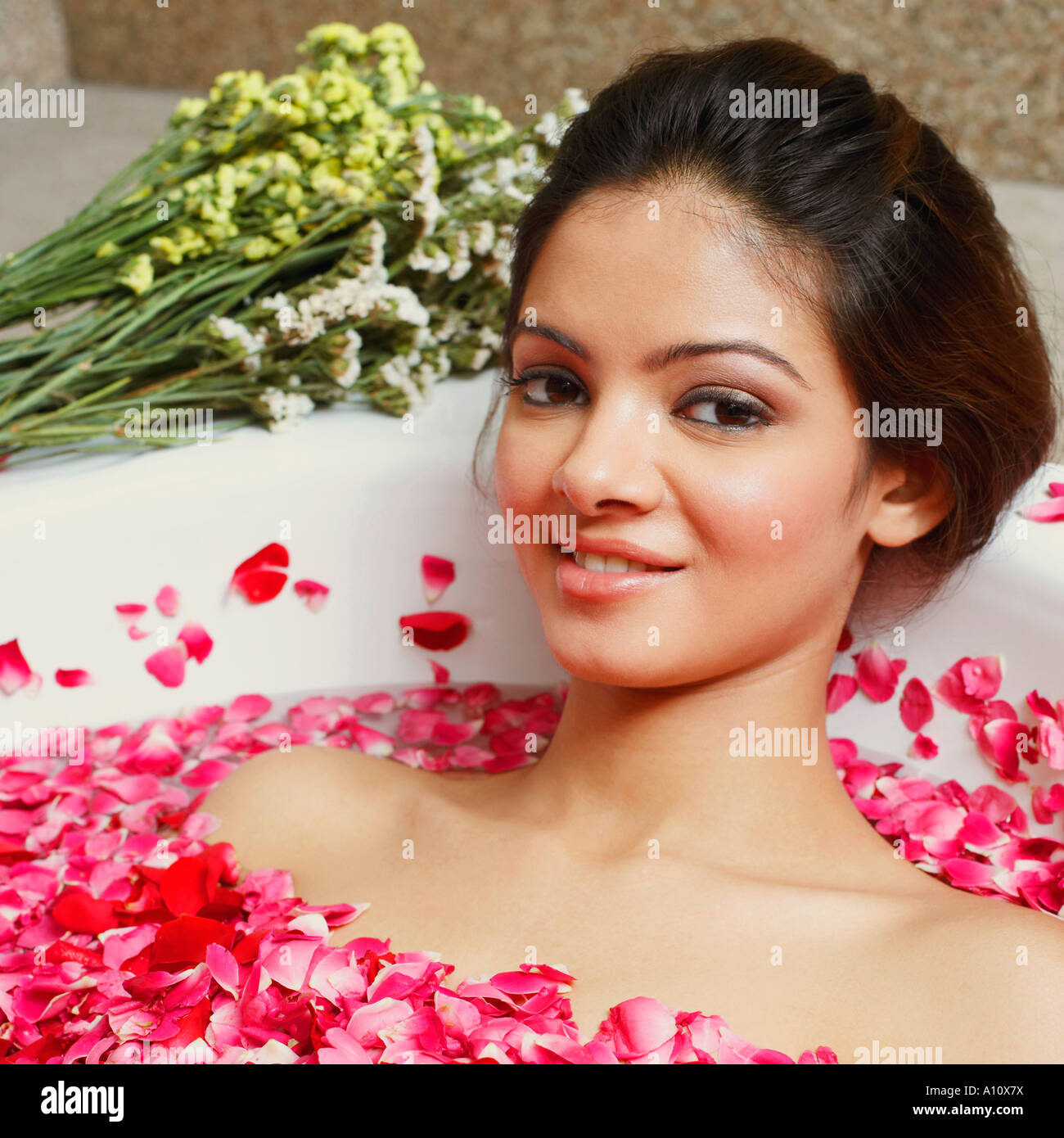 Reclining indian woman in hi-res stock photography and images - Alamy