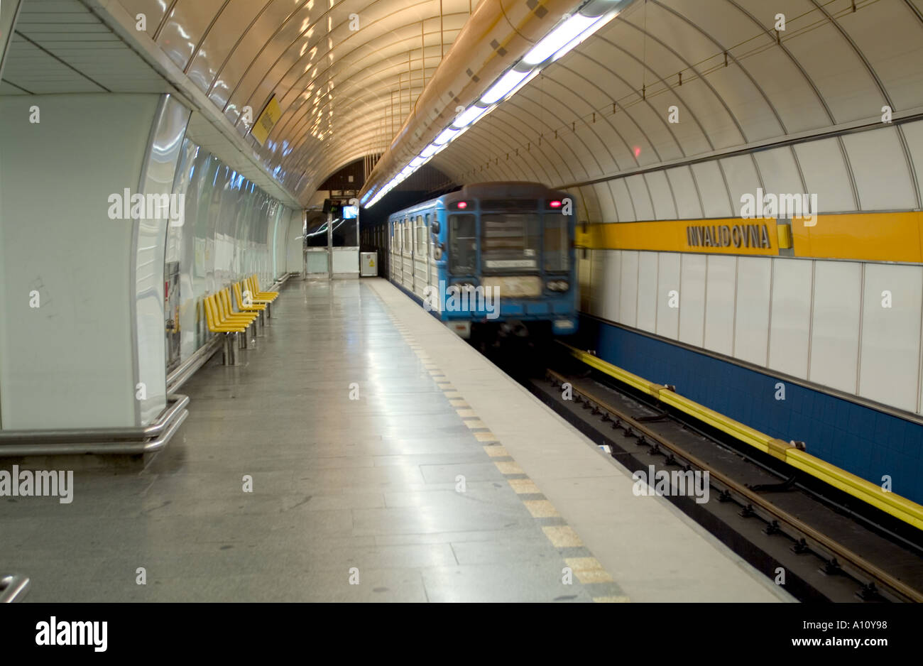 Prague metro blue hi-res stock photography and images - Alamy
