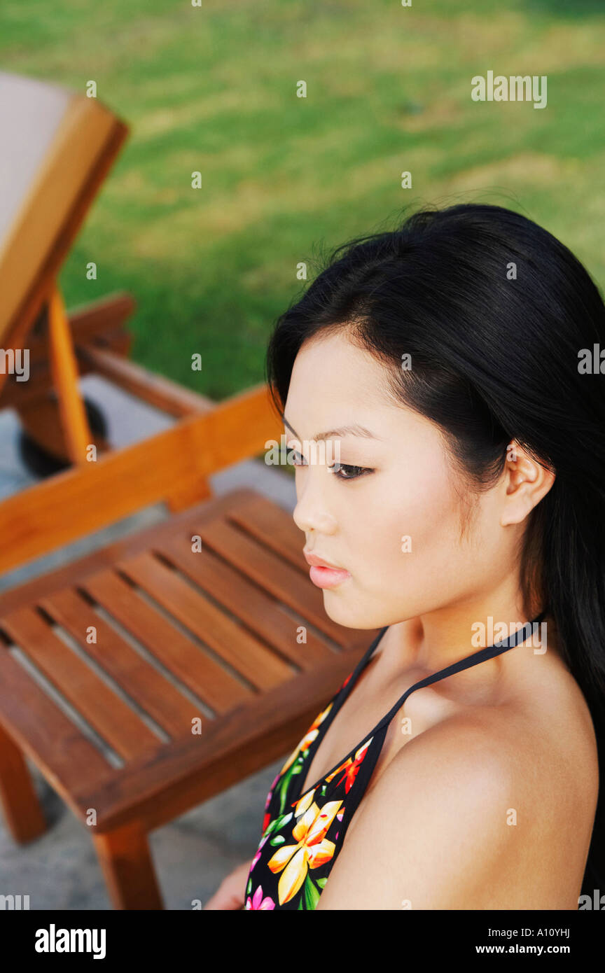 Woman getting up from chair hi-res stock photography and images - Alamy