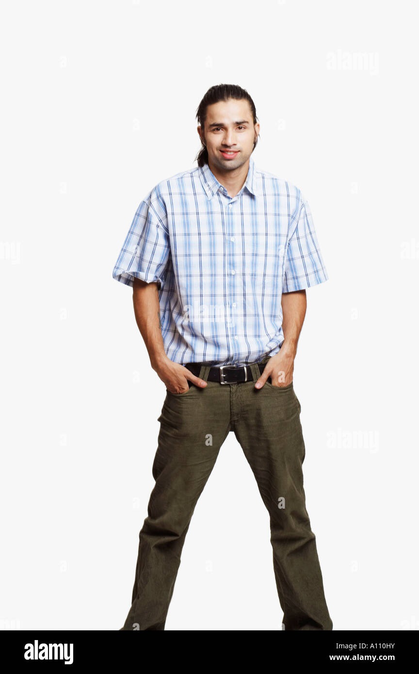 Hands in pockets front view male close hi-res stock photography and ...