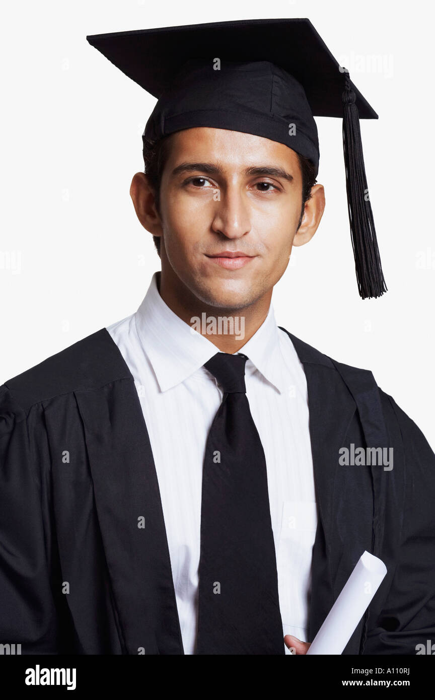 Indian male graduate student hi-res stock photography and images - Alamy