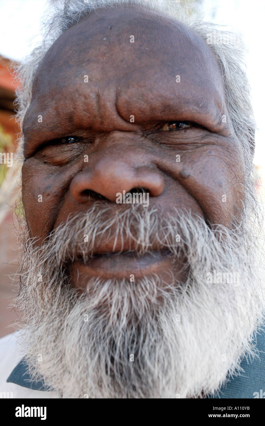 An aborginal elder Titjikala community near Alice Springs Northern ...