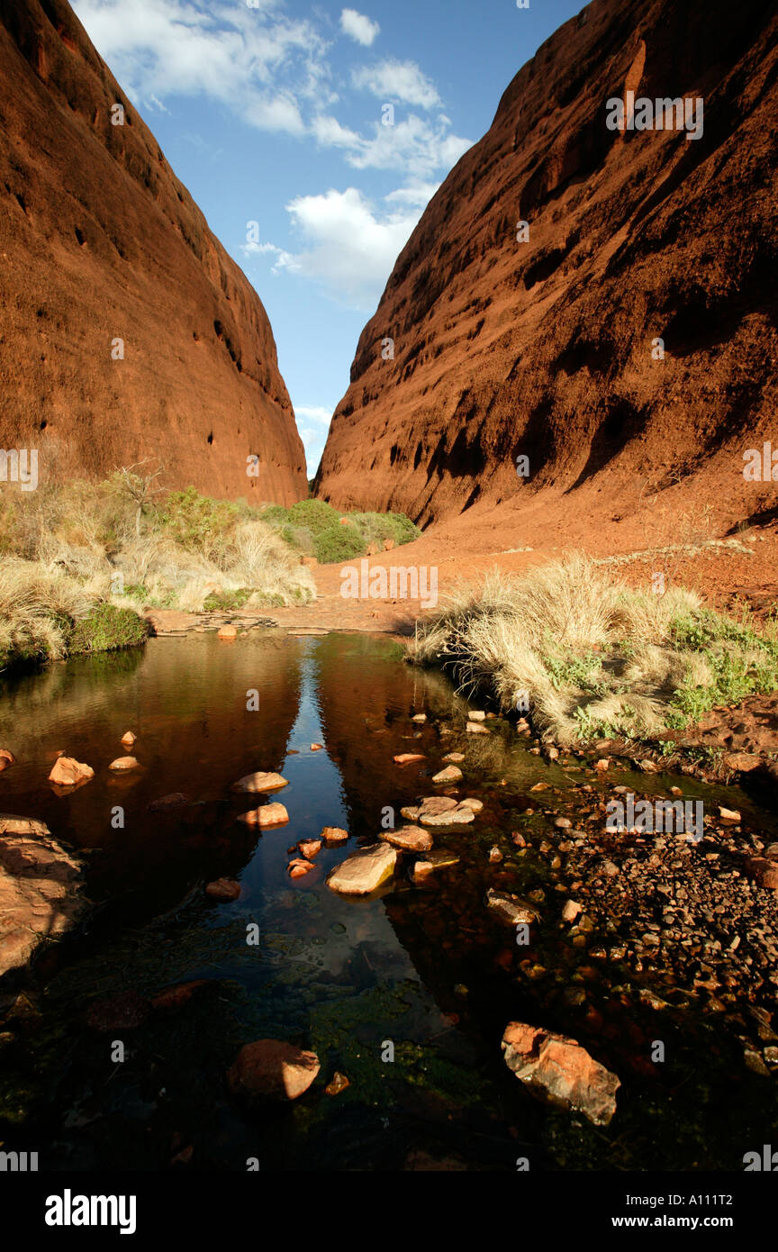 The two domes of the Valley of the Winds, Olgas / Kata Tjuta, Red ...