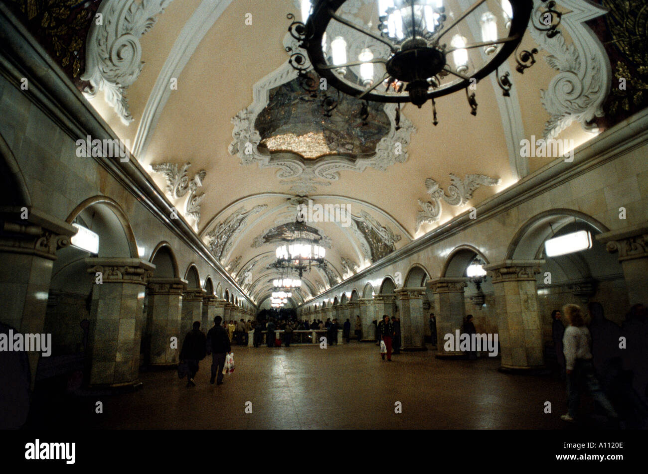 Spectacular Metro stations on the Moscow Underground railway network in ...