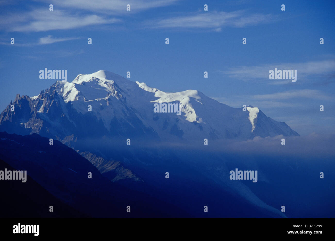Mount Blanc in the European Alps Stock Photo - Alamy