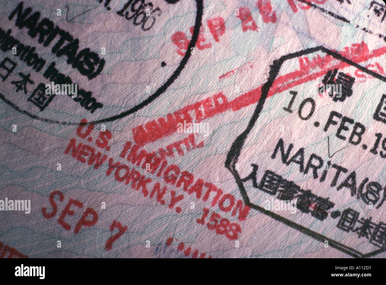 Entry Stamp High Resolution Stock Photography and Images - Alamy