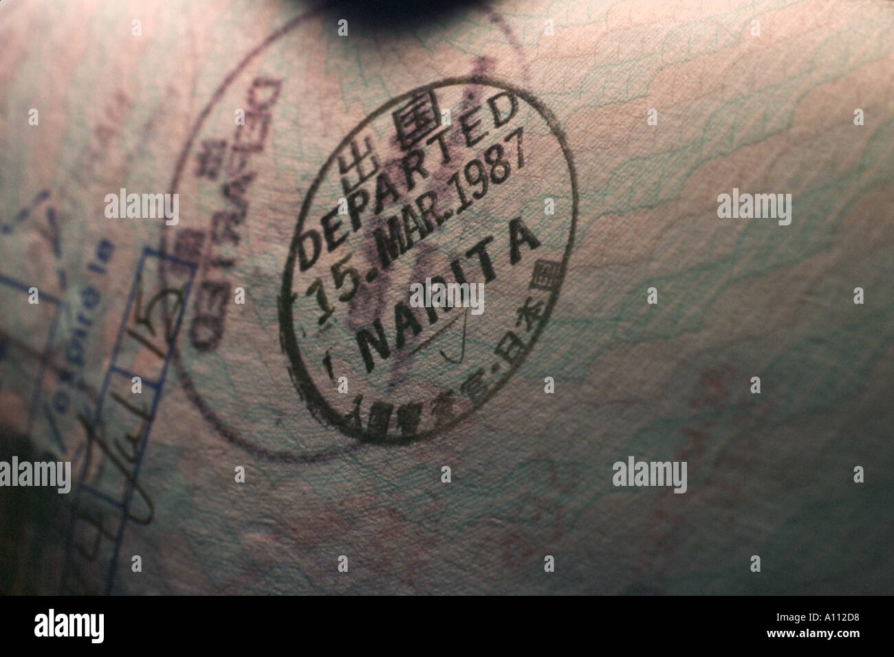 Passport entry stamp Stock Photo - Alamy