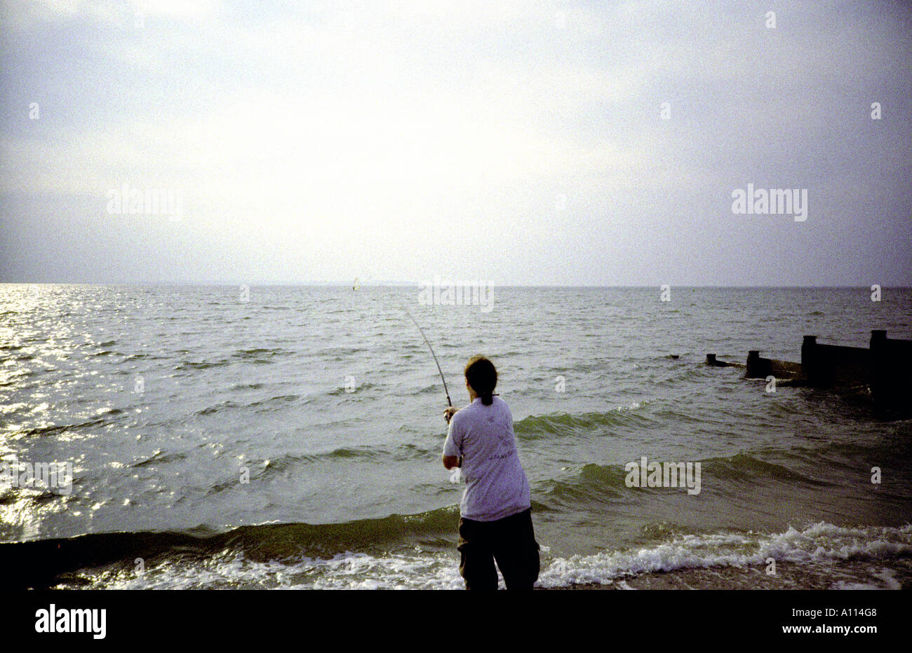 Casting the line hi-res stock photography and images - Alamy