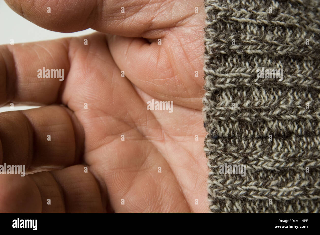 hand, ring, sleeve, close up, woman, detail, white background, fingers ...
