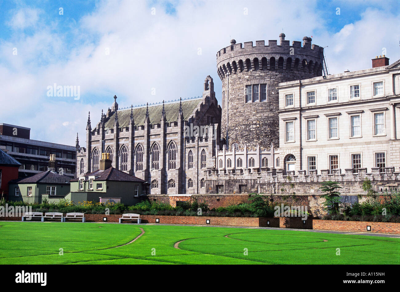 The round Record Tower of Dublin Castle is one of the few remaining ...
