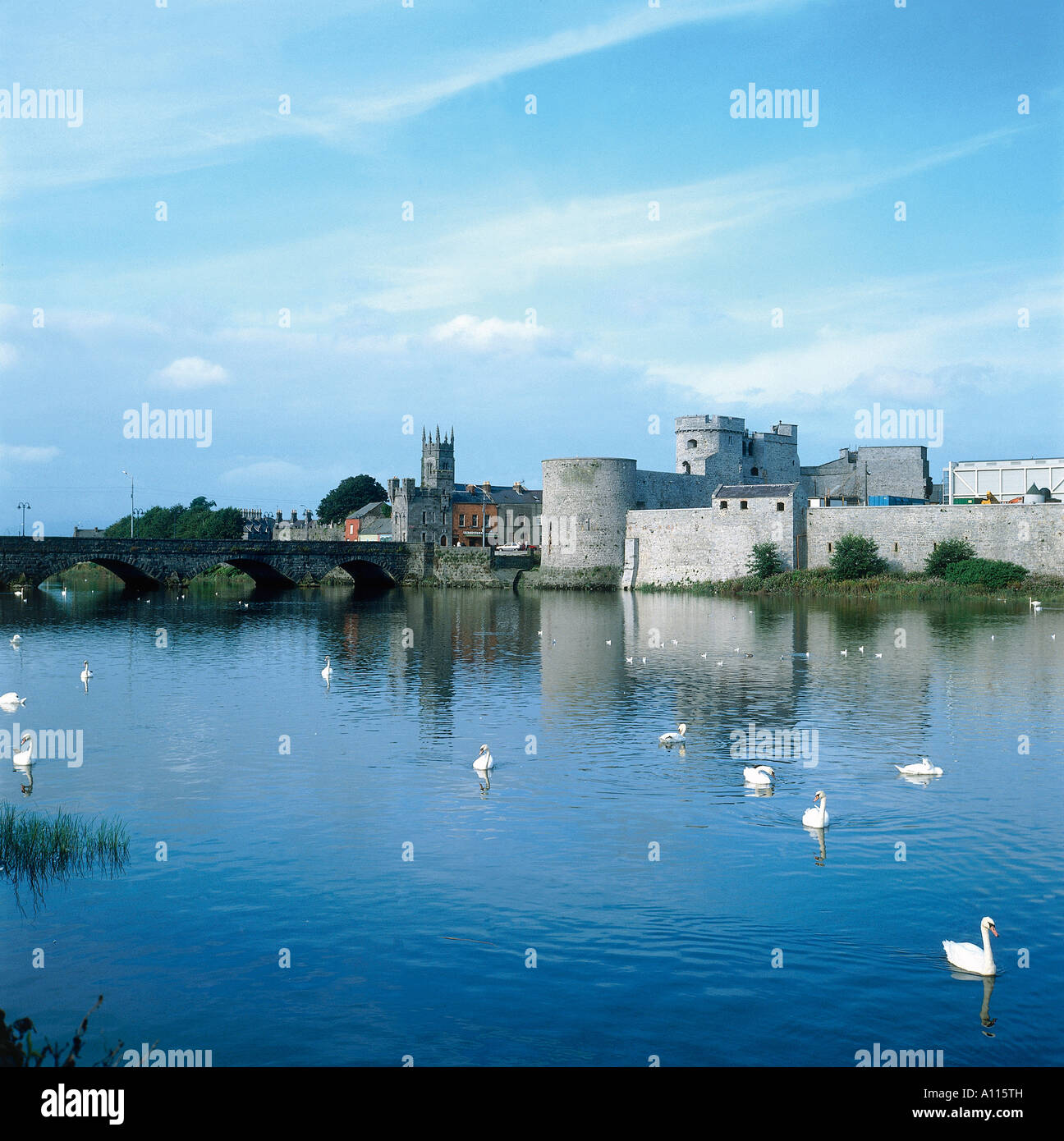 The polygonal towers of King John s Castle s north facing gatehouse ...