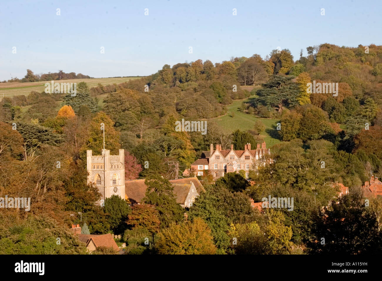 Hambleden Village Thames Valley Bucks Stock Photo - Alamy