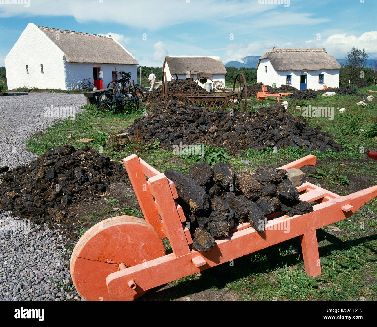 The re creation of a bog village in Glenbeigh complete with thatched ...