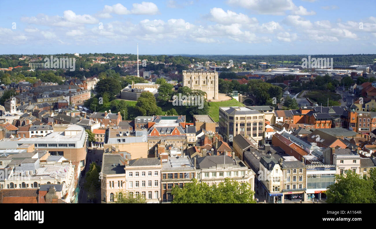 Norwich city cathedral castle hi-res stock photography and images - Alamy