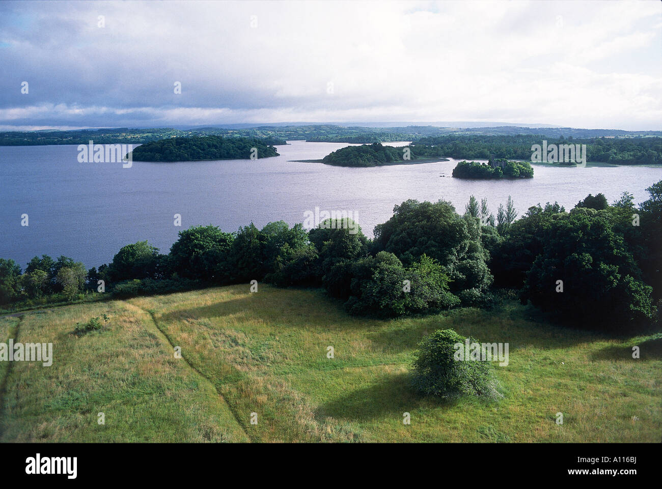 The serene lake of Lough Key Stock Photo - Alamy